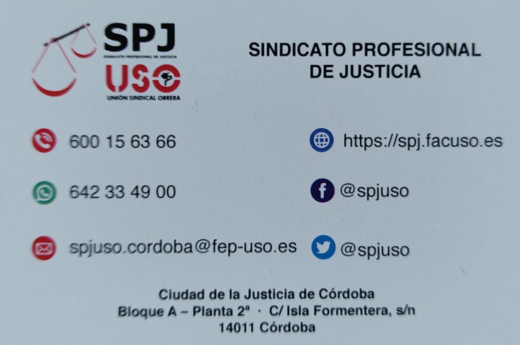 SPJ-USO CÓRDOBA. RESULTADO DEL LLAMAMIENTO DE INTERINOS - SPJ-USO
