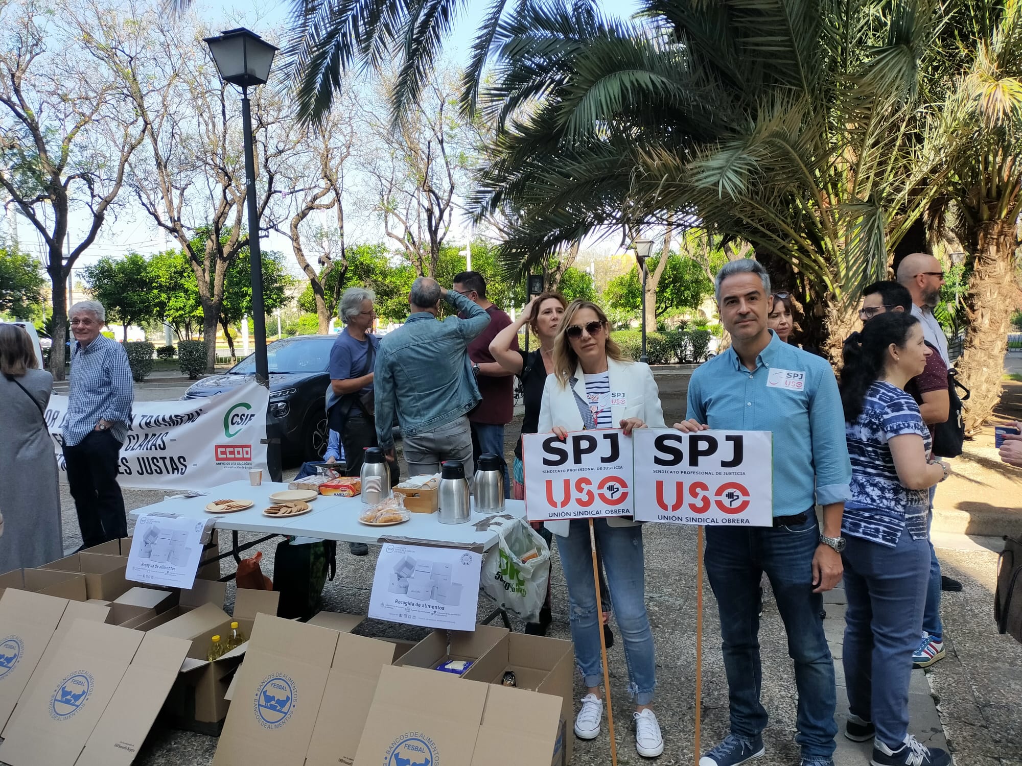 SPJ-USO SEVILLA: EL PERSONAL DE LA ADMINISTRACIÓN DE JUSTICIA ES SOLIDARIO - SPJ-USO
