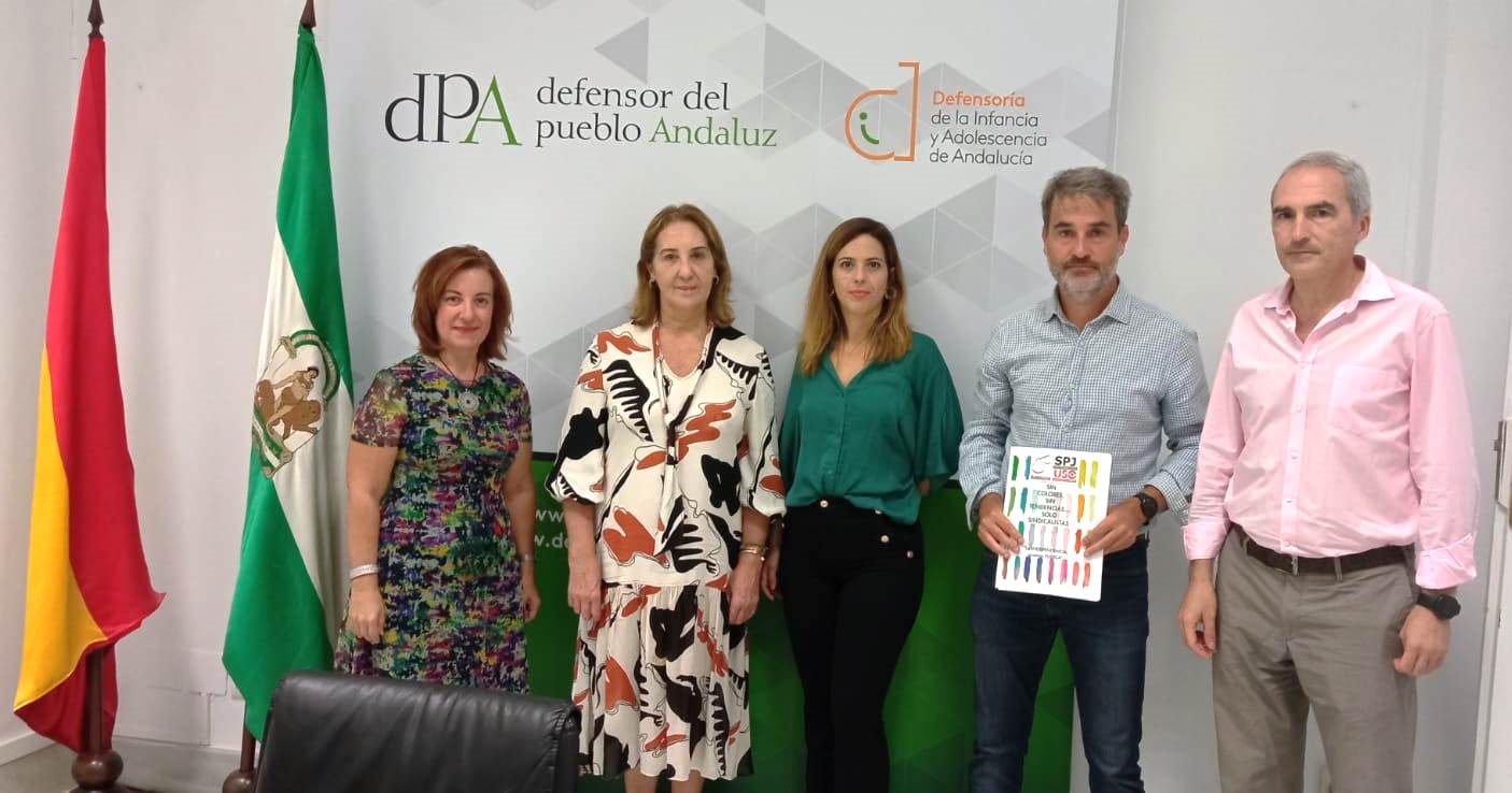 SPJ-USO ANDALUCÍA. SPJ-USO SE REUNE Y FORMULA QUEJA ANTE EL DEFENSOR DEL PUEBLO ANDALUZ - SPJ-USO